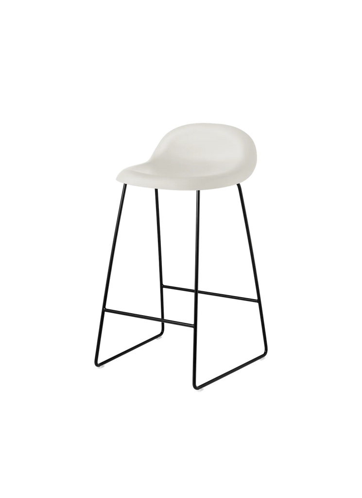 GUBI 3D Counter Stool - Un-Upholstered, Sledge base by Gubi — The ...