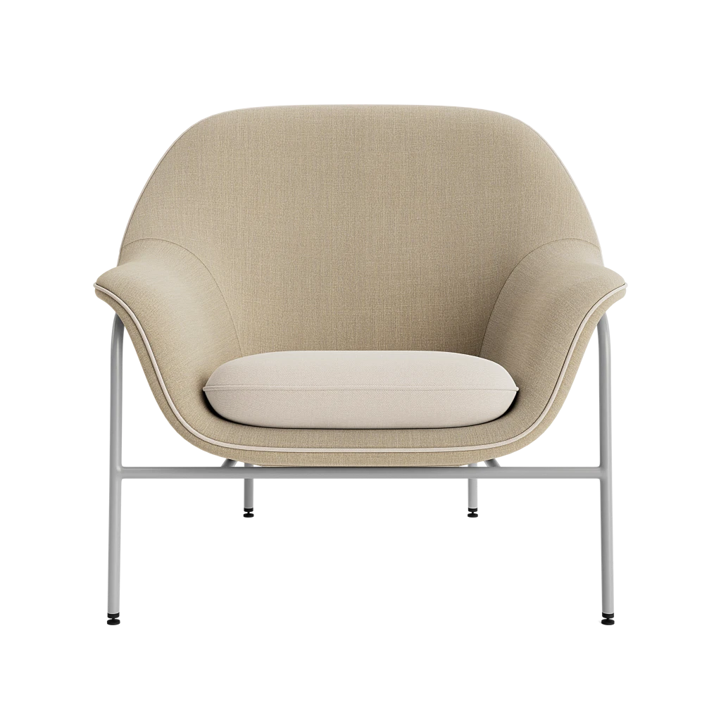 Drape Lounge Chair Low Steel by Normann Copenhagen— The Modern Shop