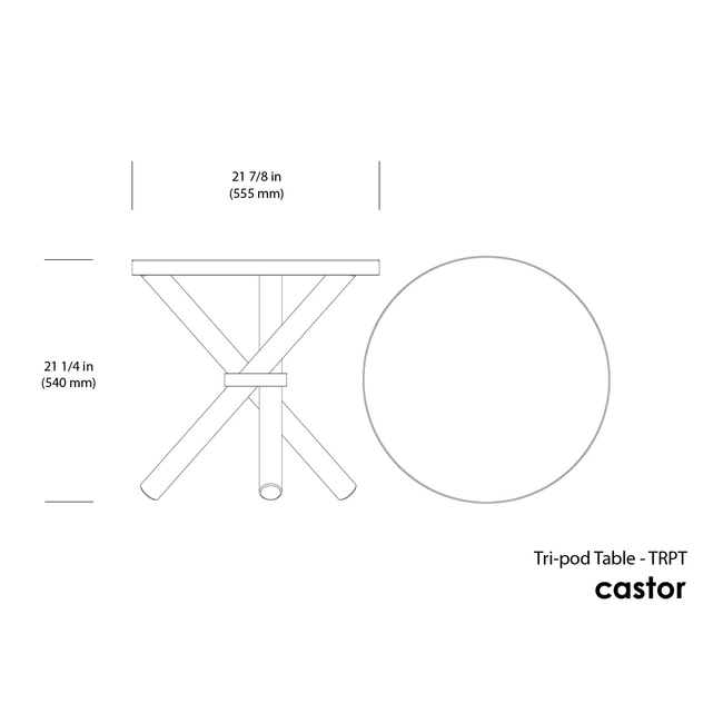 TRI-Pod Table by Castor (Made in Canada) — The Modern Shop