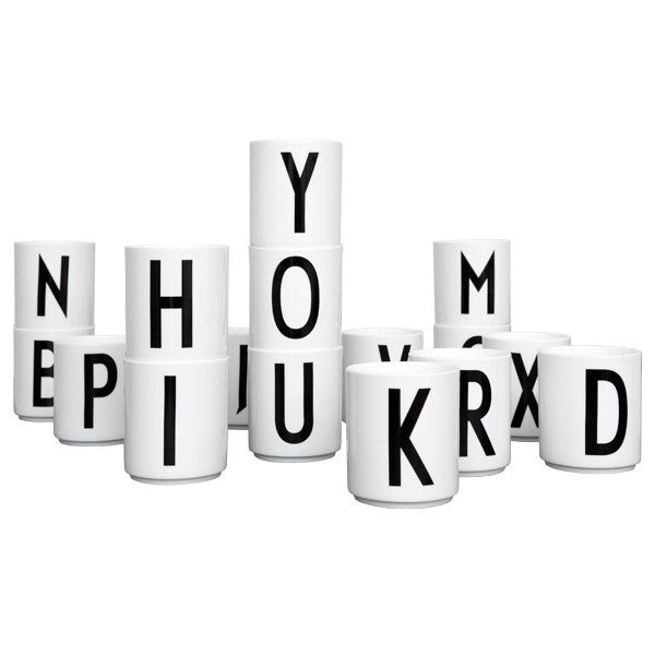 Personal Porcelain Cup (A-Z) by Design Letters — The Modern Shop