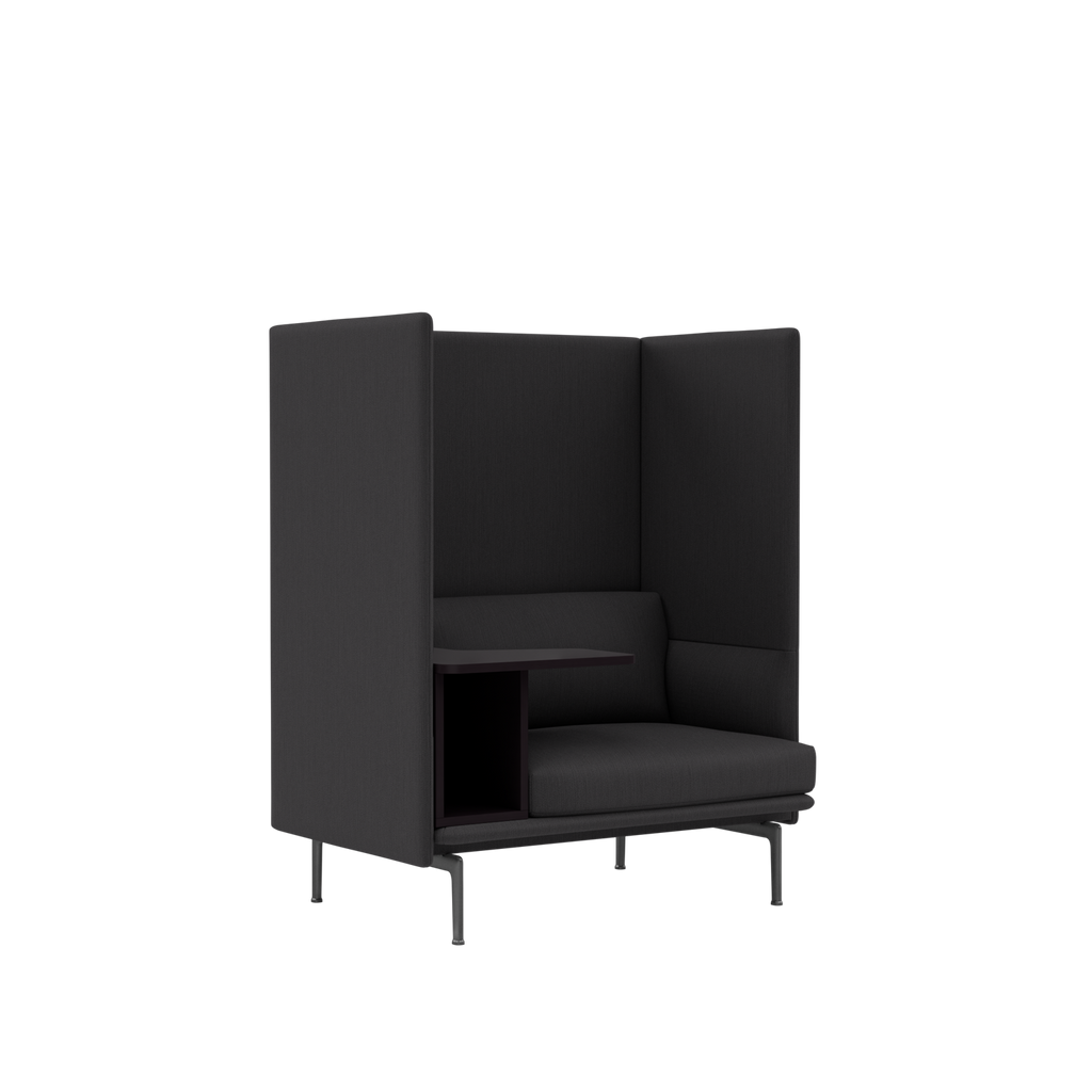 Outline Highback Work Left 120 by Muuto — The Modern Shop