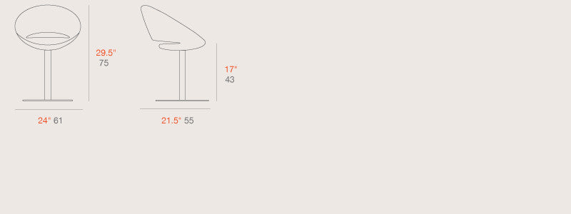 Crescent Round Swivel Chair by Soho Concept — The Modern Shop
