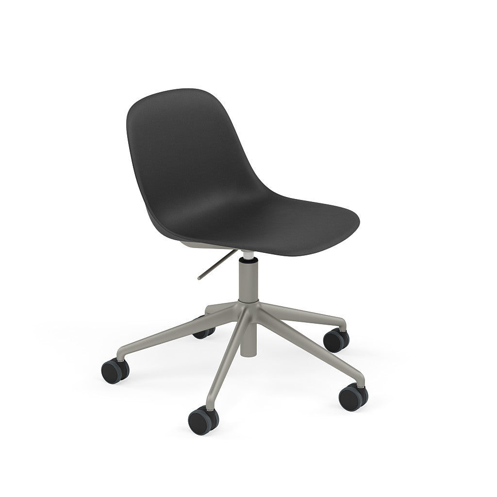 Fiber Side Chair Swivel Base w. Gas Lift & Castors – Shell by Muuto ...
