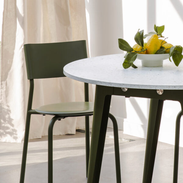 New Modern Round Dining Table with Recycled Plastic Top by Tiptoe — The ...
