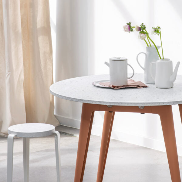 New Modern Round Dining Table with Recycled Plastic Top by Tiptoe — The ...