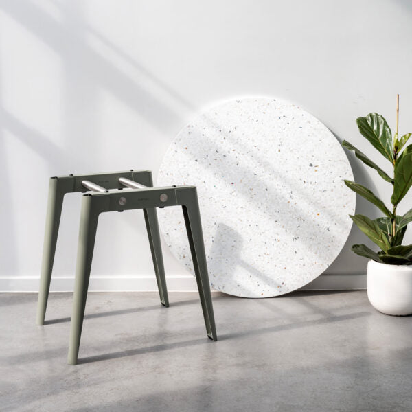New Modern Round Dining Table with Recycled Plastic Top by Tiptoe — The ...