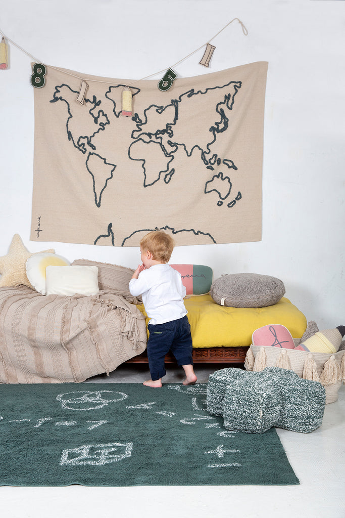 Canvas Map Wall Hanging by Lorena Canals — The Modern Shop