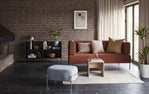 Block Sofa - Maroon by Hübsch — The Modern Shop