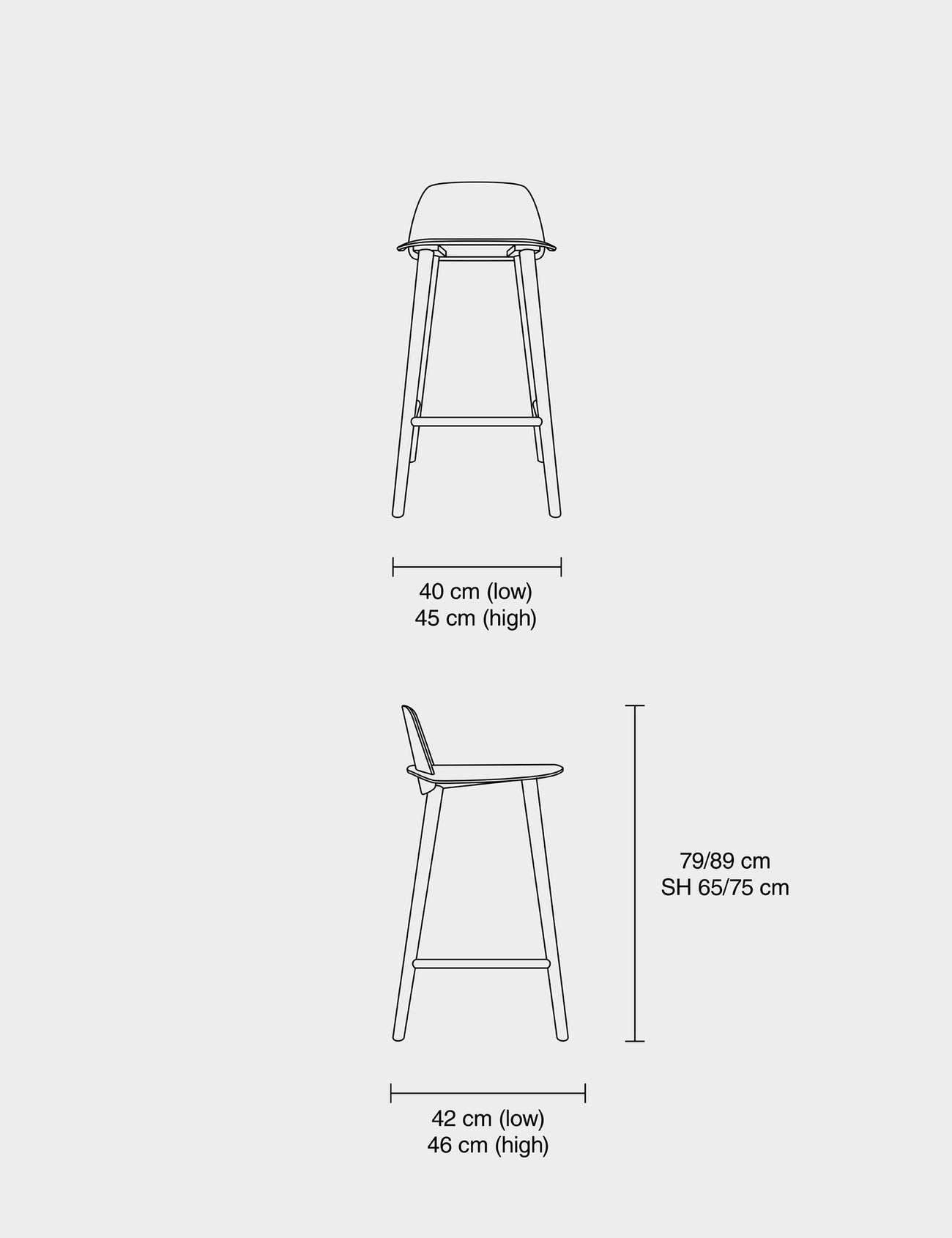 Nerd Counter / Bar Stool by Muuto — The Modern Shop
